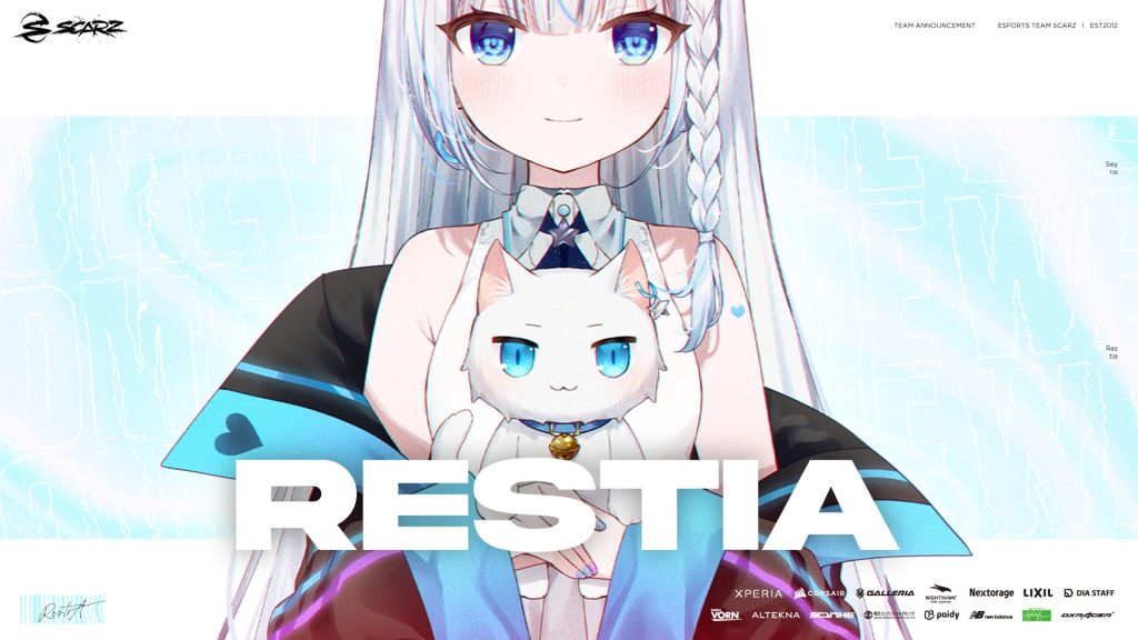 【コンテンツクリエイター】Restia 加入のお知らせ | SCARZ Official Site