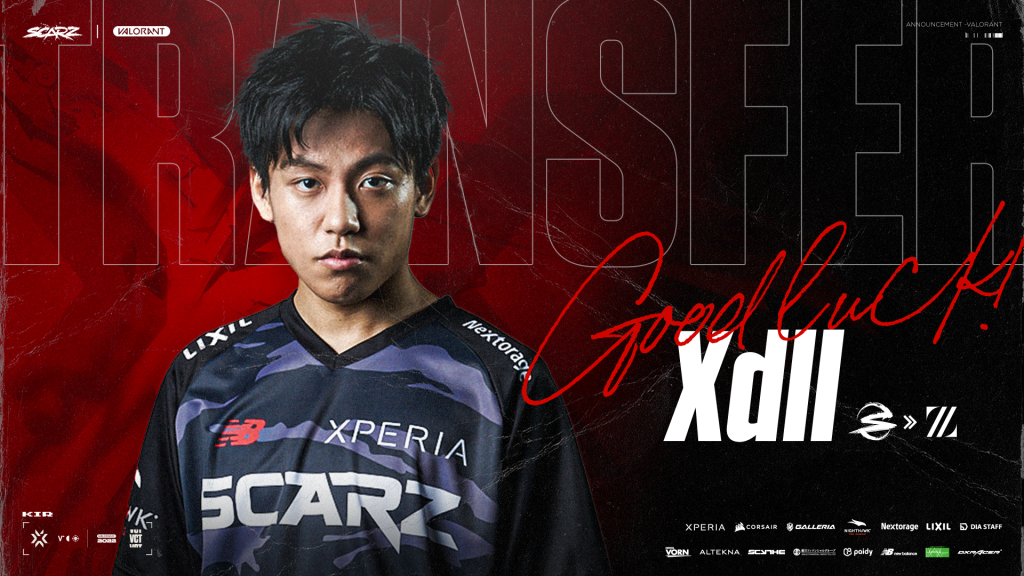 【VALORANT】Xdll選手『2022 VALORANT Champions Tour – Champions』までの移籍のお知らせ | SCARZ Official Site