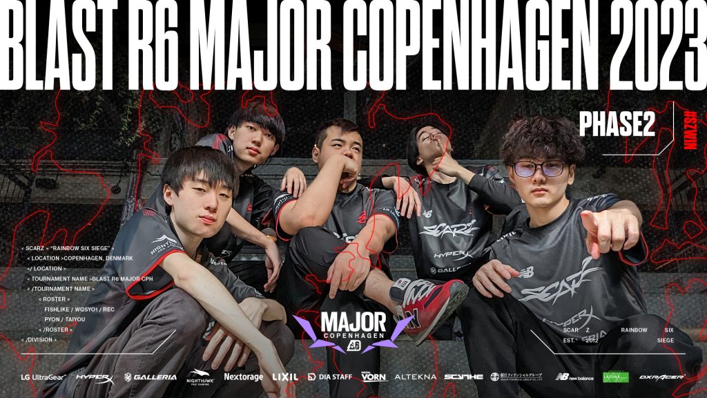 【R6S】世界大会「BLAST R6 Major Copenhagen 2023」に出場！ | SCARZ Official Site