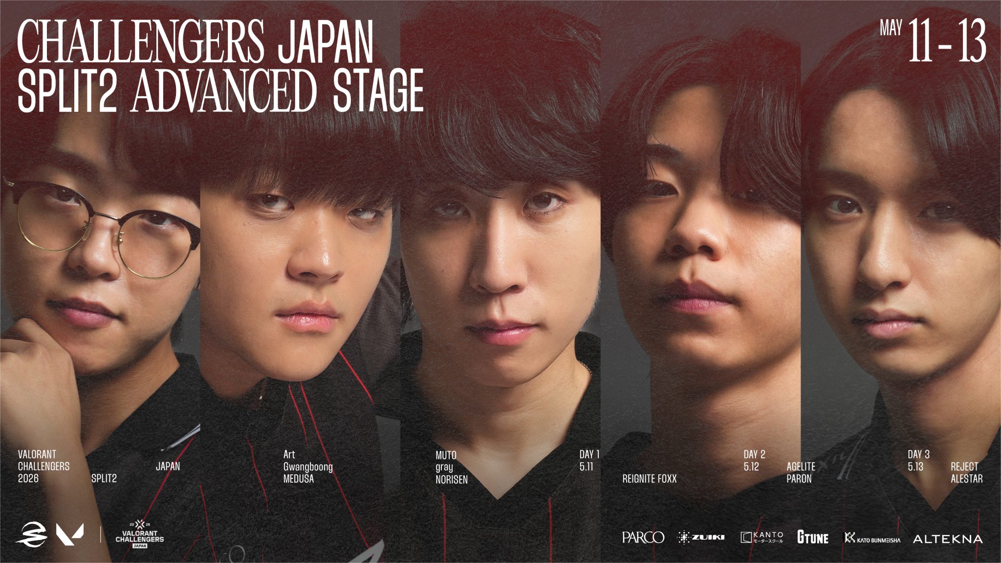 【VALORANT】『VALORANT Challengers Japan 2026 Split 2 Advance Stage』に出場 ...